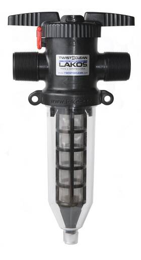 T2C-150 LAKOS Twistiiclean Inline Water Filter Mesh Micron